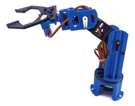 Brazo Robótico Proyecto Arduino Mg90s Sg90 Meses Sin Interés