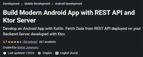 使用 rest api 和 ktor server 构建现代 android 应用程序 build modern android app