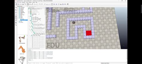 cara memakai atau menggunakan wall following robot pada coppeliasim