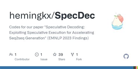 Github Hemingkx Specdec Codes For Our Paper Speculative Decoding Exploiting Speculative
