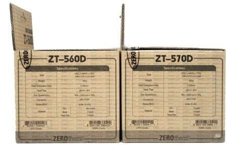 Zerotherm Zt 560d And Zt 570d Cpu Coolers