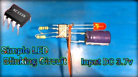 Simple LED Blinking Circuit Using Timer Ic NE555N Lighting Tips YouTube