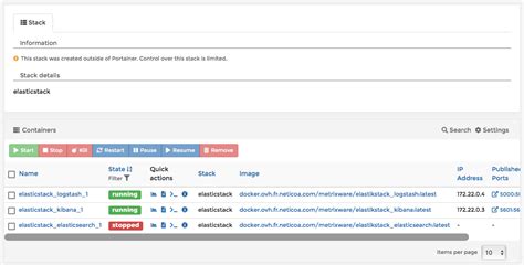 Stack Created In Portainer Result To 1 Stack Empty And 1 Stack Limited