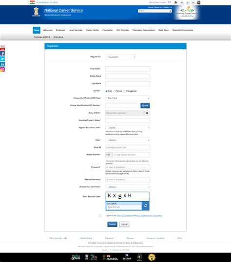 National Career Service Portal Login Registration