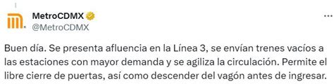 Metro Cdmx Y Metrobús Hoy 3 De Junio Línea 3 Indios Verdes