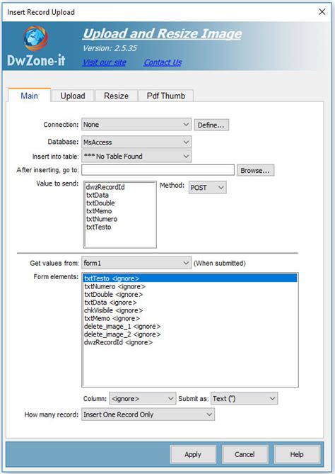 Dwzone Dreamweaver Extensions Upload And Resize Image For Asp Pages