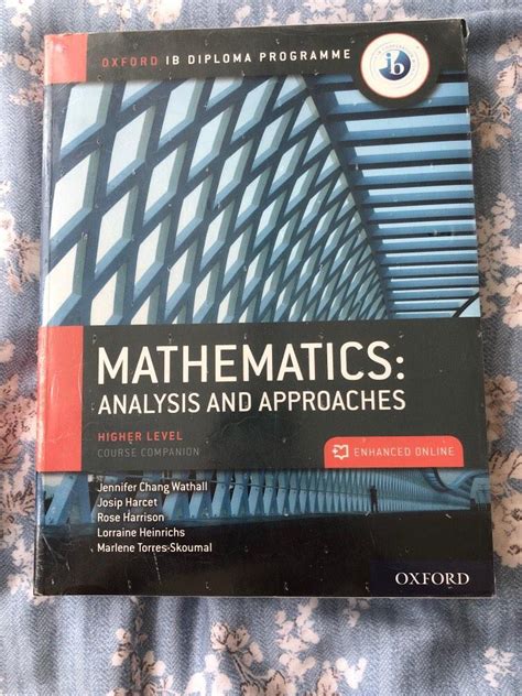 Ib Math Hl Analysis And Approaches Hobbies And Toys Books And Magazines Textbooks On Carousell