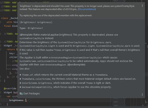 Brightness In Appbar Is Deprecated · Issue 262 · Material Componentsmaterial Components