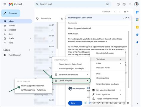 How To Create Gmail Canned Response Fluent Support