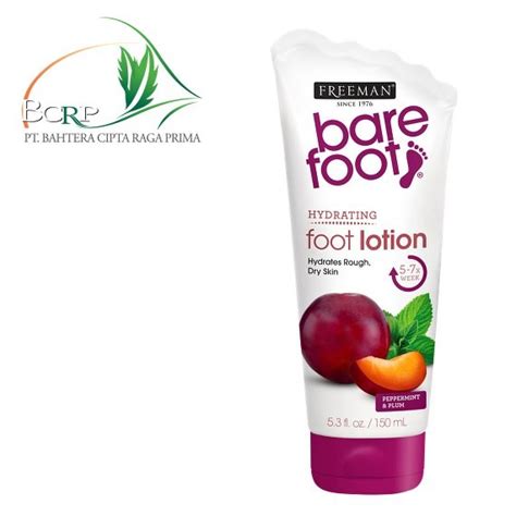 Freeman Bare Foot Hydrating Peppermint And Plum Foot Lotion 15