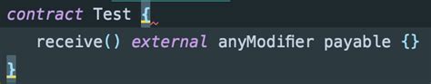 error parsing of function receive fallback with modifiers · issue 222 · intellij solidity