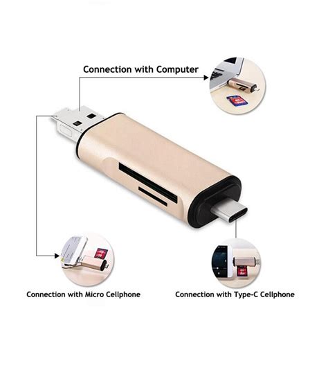 Jual Cardreader OTG Type C Micro USB SD Card USB 3 0 Rosy Computer Malang