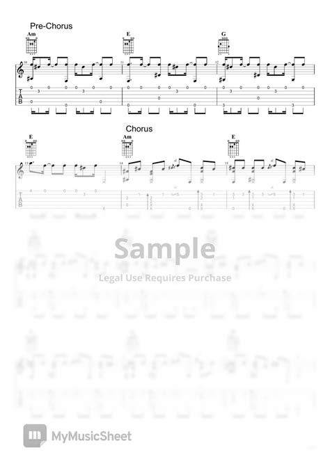 Imagine Dragons Bones Sheet Music By Kai Acoustic