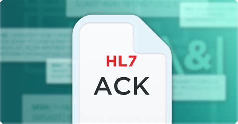 hl7 ack message