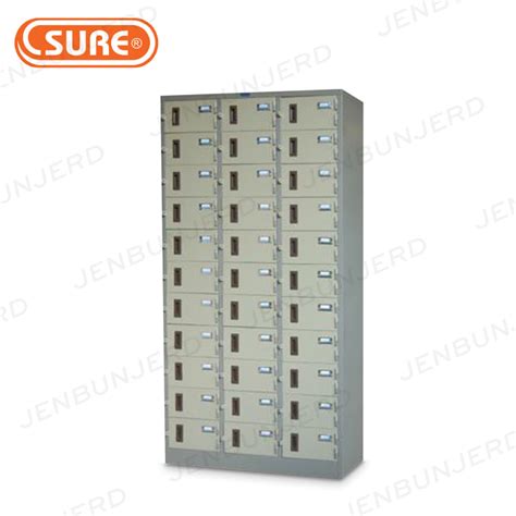 จำหน่าย ตู้ล็อกเกอร์เหล็ก ตู้ล็อกเกอร์ 33 ช่อง สีเทาสลับ W914xd457xh1829 มม Sure Lk 033 เจนสโตร์