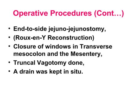 Post Operative Gastro Jejunostomy Efferent Loop Obstruction Due To