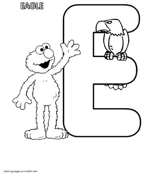 Sesame Street Alphabet Coloring Pages