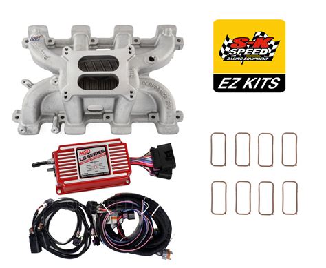 Ls Cathedral Carb Conversion Kit Edelbrock Performer Intake Msd 6014