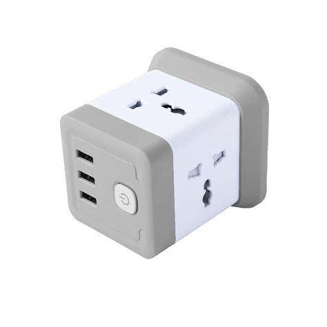 Universal Electric Extension Socket Cube Power Strip Tower Outlet