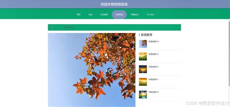 基于springboot的校园失物招领系统 Csdn博客