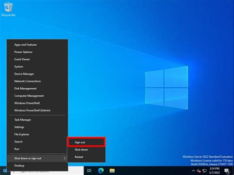 Windows Server 2022Procedure For Logging In With A Local User Created Newly Created Account