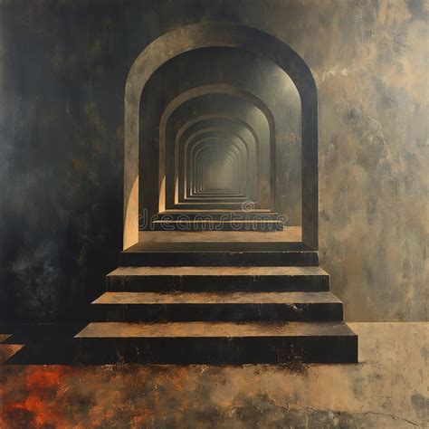 Ai Generated Illustration Of A Liminal Space Stock Image Image Of