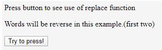 Replace Function In JavaScript How Replace Function Works In Javascript