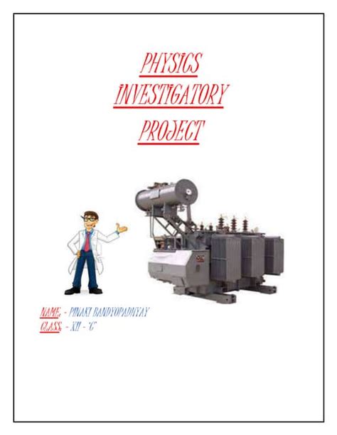 Xii Investigatory Physics Project Pdf