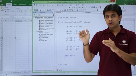 Excel Vba With Block Youtube