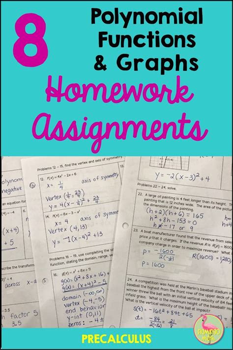 Polynomial Power And Rational Functions Homework Unit 2 Precalculus