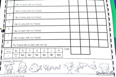 Running Records Template Free File And Examples