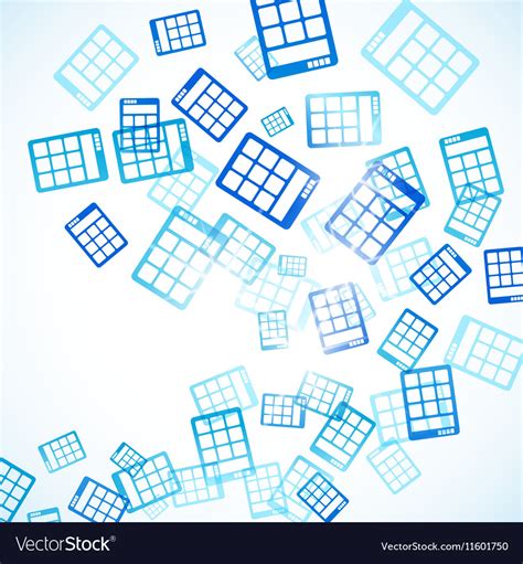 Abstract Background Calculator Royalty Free Vector Image