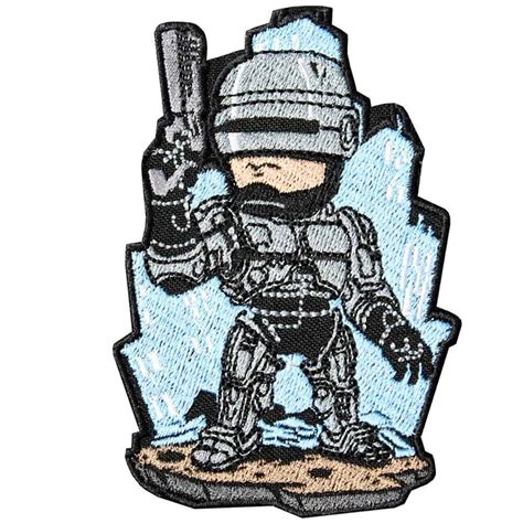 Robocop Patch The Movie Embroidered Sew On Iron On Velcro Rocketpatches