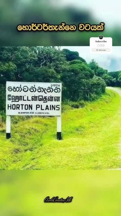 හෝටන් තැන්න ලස්සන ️ ️ Hortan Thanna Place Srilanka Viralvideo Youtube