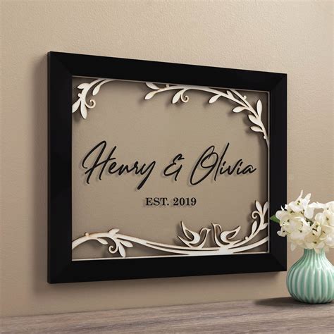 Personalized Wedding Frame Personalized Planet Personalized Wedding