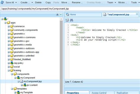 Create A Rendering Script In Website In Cq5 Aemcq5tutorials Aem Cq5