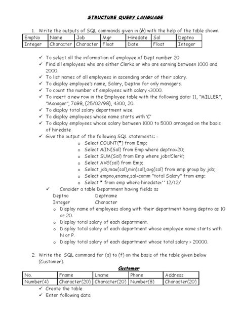 Sql Assignment Pdf Sql Information Science