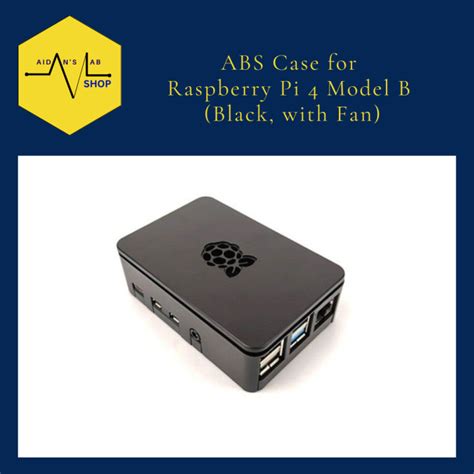 ABS Case For Raspberry Pi 4 Model B Black With Fan Lazada PH
