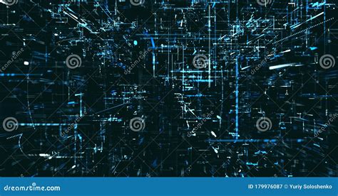 Abstract Digital Network Data Background 3d Rendering Stock Illustration Illustration Of
