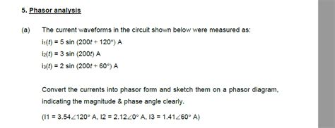 Solved A The Current Waveforms In The Circuit Shown Below Chegg