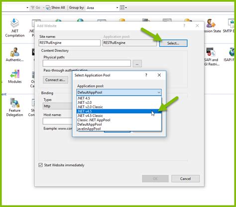 Cant Set Correct Net Version In Iis Server Pool Server Fault