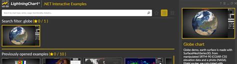 Create A Wpf 3d Sphere Globe Chart With Lightningchart Net