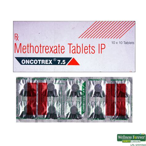 Buy Oncotrex 75mg 10 Tablets Online At Best Prices Wellness Forever