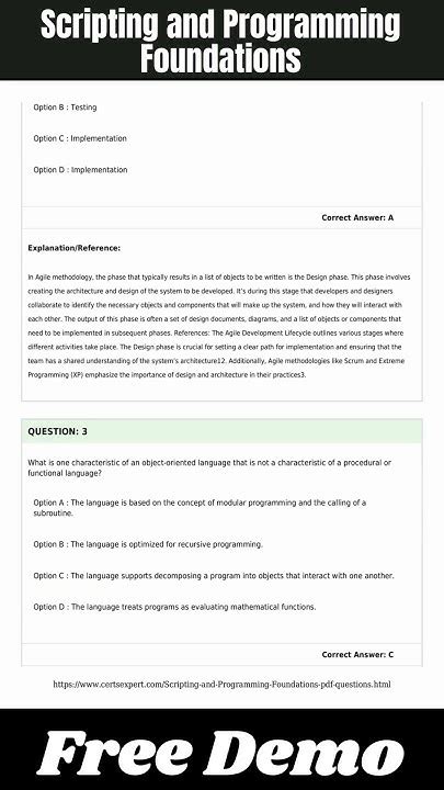 Scripting And Programming Foundations Exam Questions Pdfquestions Youtube