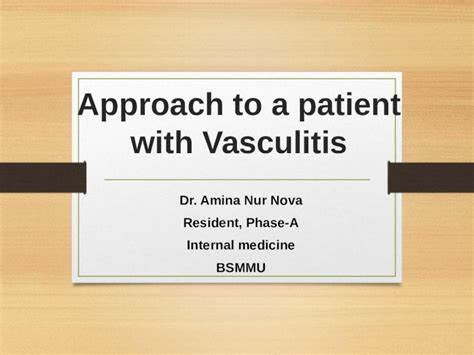 Pptx Approach To A Patient With Vasculitis Dokumen Tips