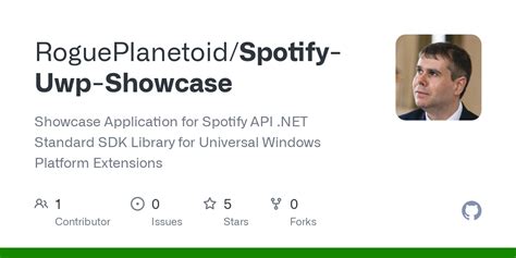 Github Rogueplanetoid Spotify Uwp Showcase Showcase Application For Spotify Api Net Standard