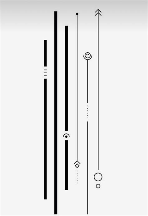 Strait Line Vecor Tattoo Templates Printable At A Glance