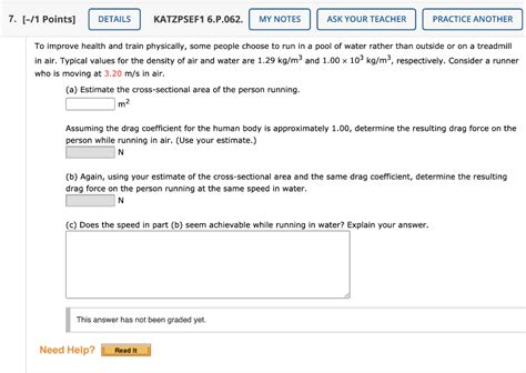 Solved 7 1 Points Details Katzpsef1 6p062 My Notes