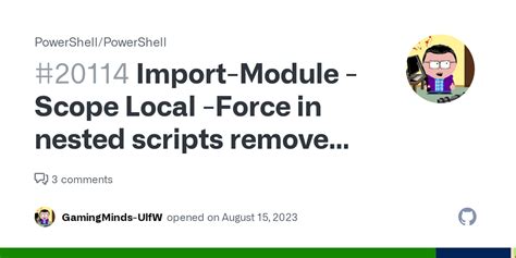 Import Module Scope Local Force In Nested Scripts Removes The Module