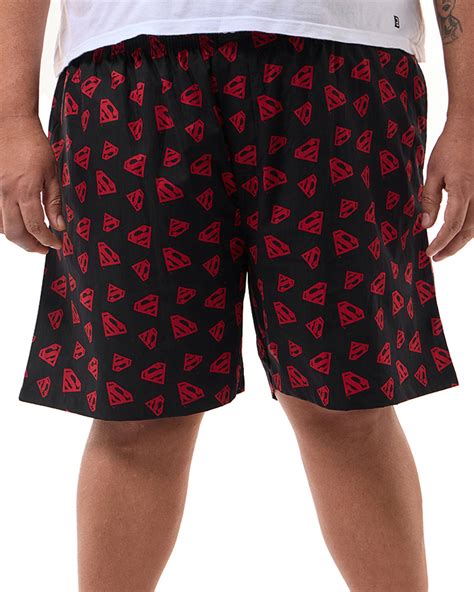 Buy Mens Black Superman All Over Printed Plus Size Boxers Online In
